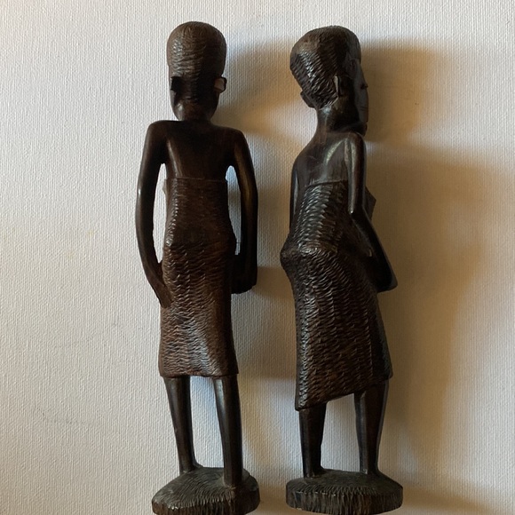makonde tribe | Art | 2 Ebony Wood Figurines Hand Carved By Makonde ...